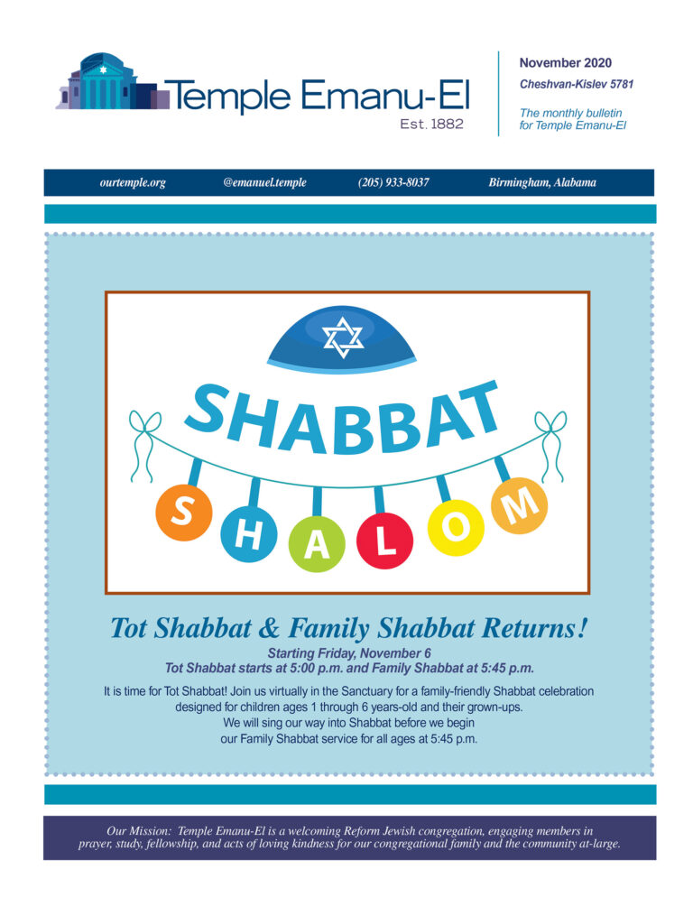 Our Temple Bulletin – Temple Emanu-El